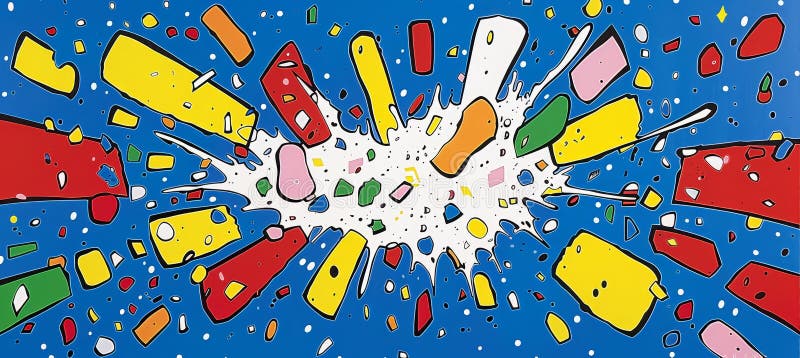 Vibrant Speech Bubble in Comic Panel Enhances Character Expression with ...