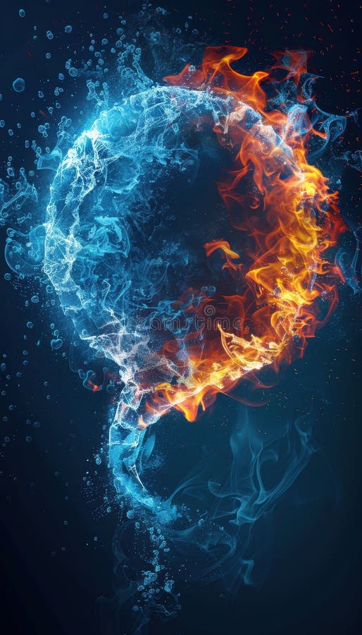 Dynamic Ice and Fire Speech Bubble with Realistic Textures for Creative ...