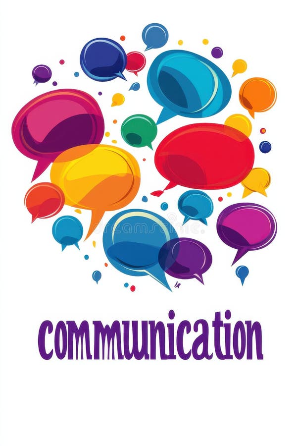Vibrant Speech Bubbles Representing Communication and Ideas in Colorful ...