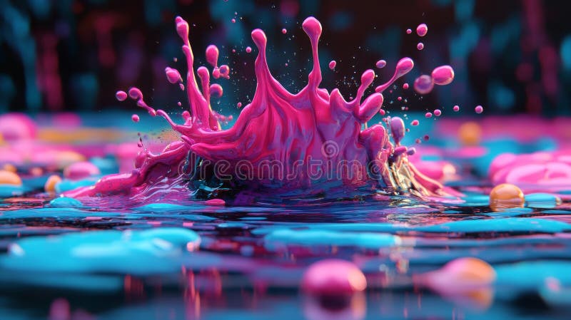 A Vibrant Splash Artwork with Abstract Color Patterns is Ideal for ...