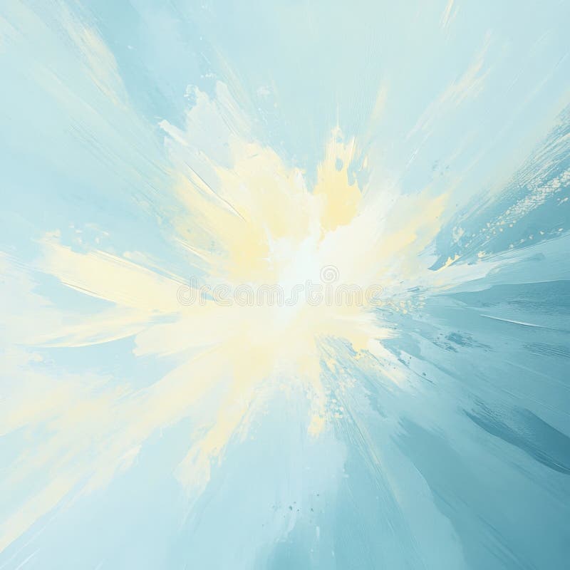 Vibrant Splash of Blue and Yellow Paint Strokes Creating an Energetic ...