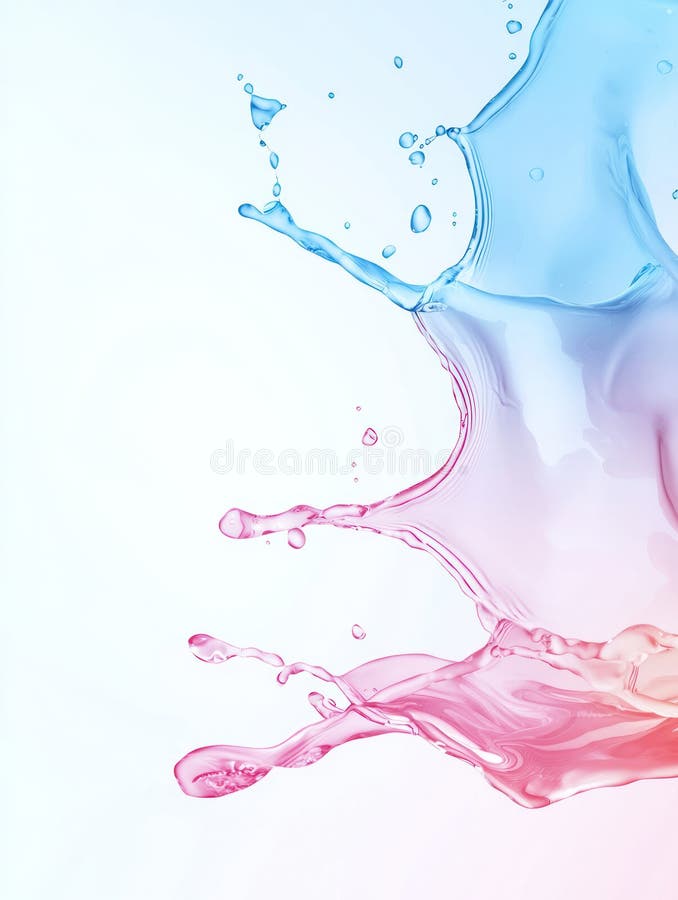 Vibrant Splash of Colorful Water Creates Dynamic Visual Effect Stock ...