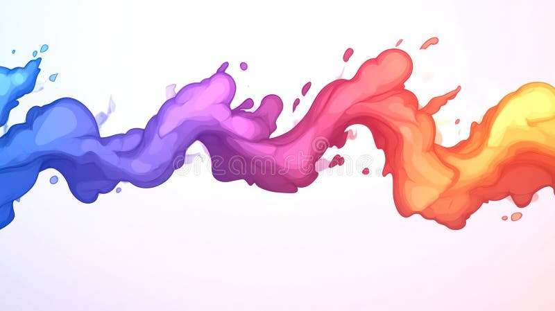 A Vibrant Splash of Colors Blending Together in a Fluid, Artistic ...
