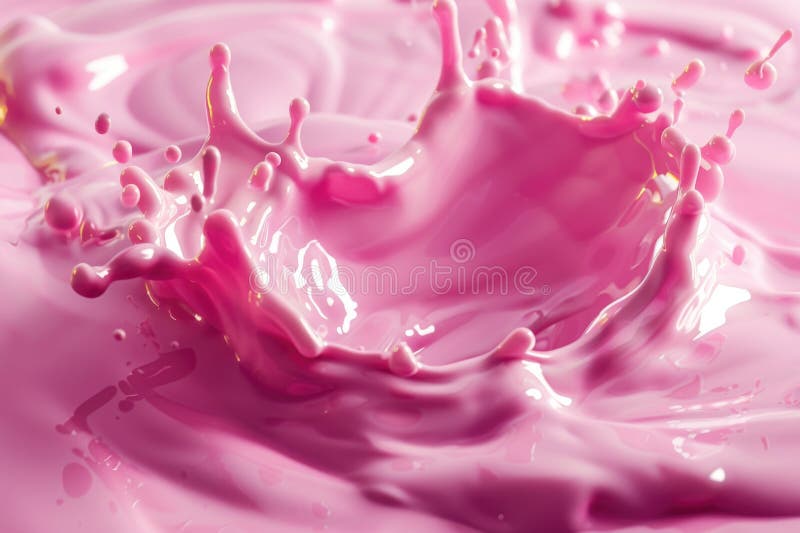 A Vibrant Splash of Pink Paint on a Pink Surface Stock Photo - Image of ...