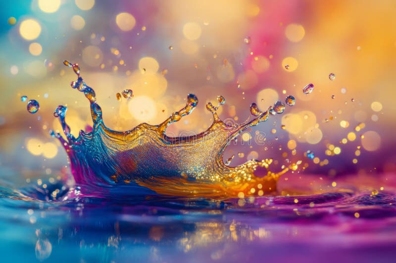 A Vibrant Splash of Water Creates Colorful Patterns in this Stunning ...