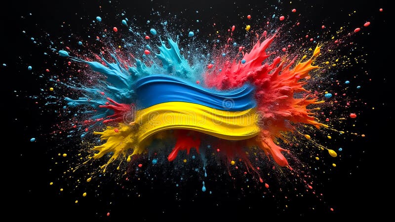 Vibrant Splashes of Color Create a Stunning Representation of the ...