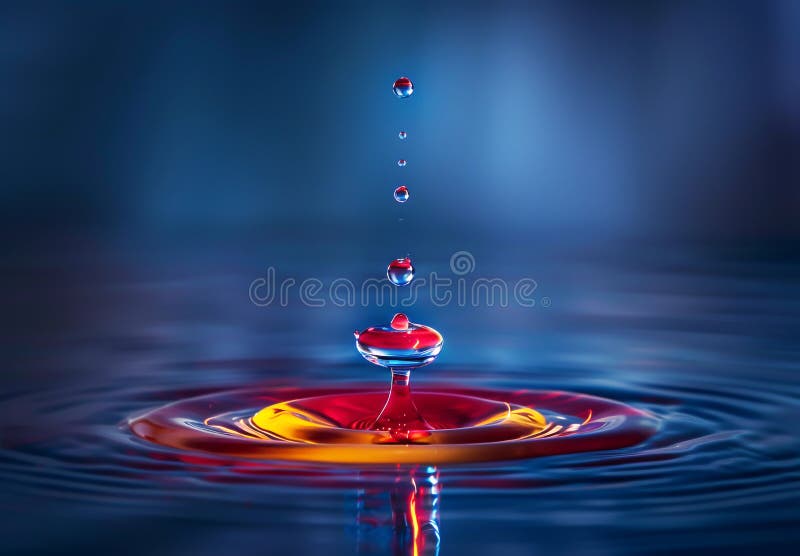 Vibrant Splashes of Paint with Primary Colors Stock Illustration ...