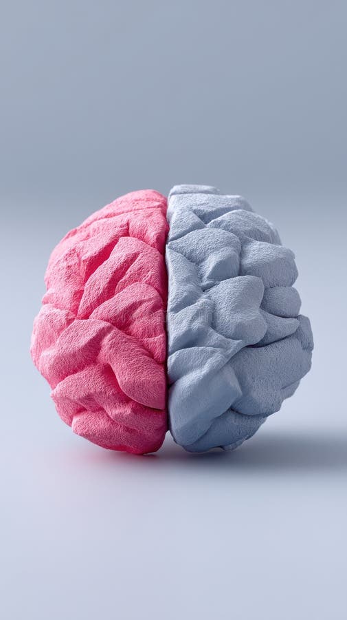 Vibrant Split Brain Model Stock Illustrations – 5 Vibrant Split Brain ...