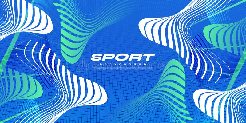 Vibrant Sport Background with Abstract Shapes and Patterns in ...