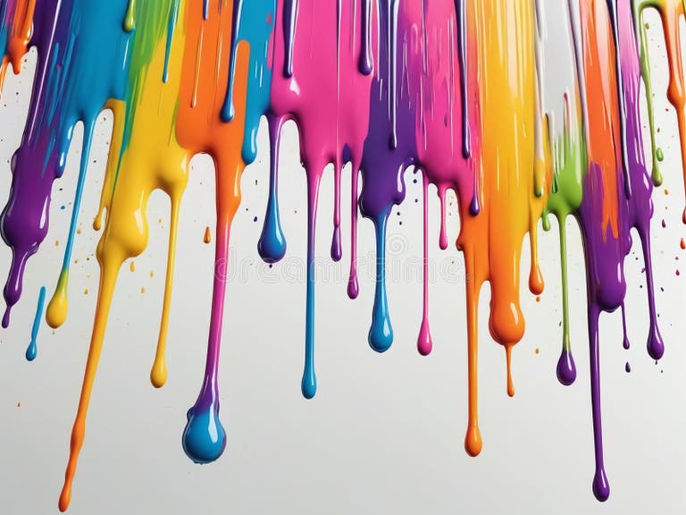 Vibrant Spray Paint Drips on a Customizable Design Template a Modern ...