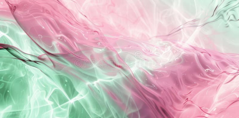 Vibrant Spring. Pink and Green Background Concept Stock Illustration ...