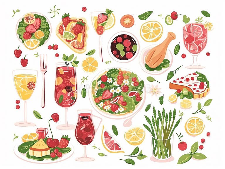 Refreshing Meals Stock Illustrations – 391 Refreshing Meals Stock Illustrations, Vectors ...