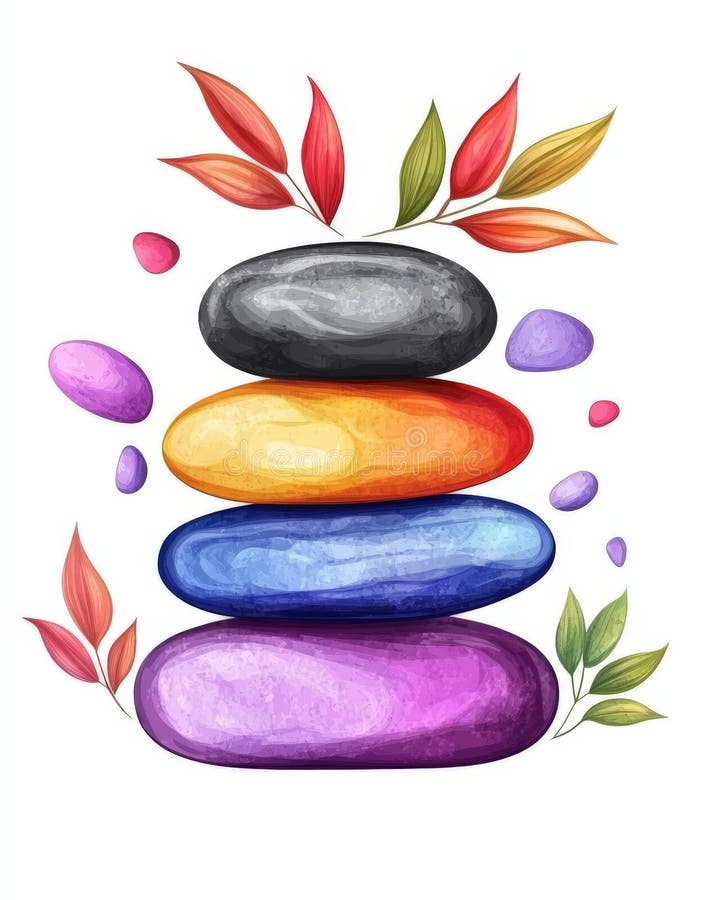 Stonescolorful Stones Stock Illustrations – 2 Stonescolorful Stones ...
