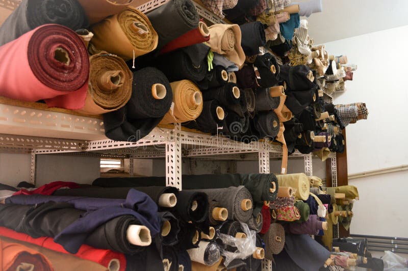 Stack Fabric Rolls Perfect Textile Industry Projects Stock Photos ...