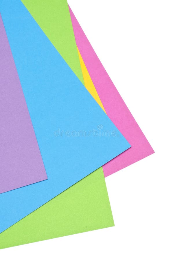 Vibrant Stack of Paper Background Stock Image - Image of vibrant ...