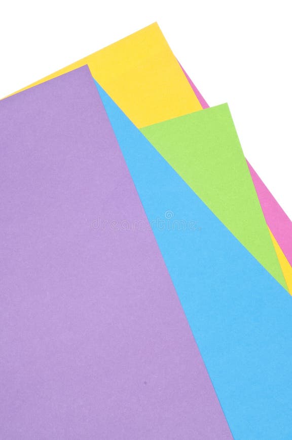 Vibrant Stack of Paper Background Stock Photo - Image of purple, stack ...