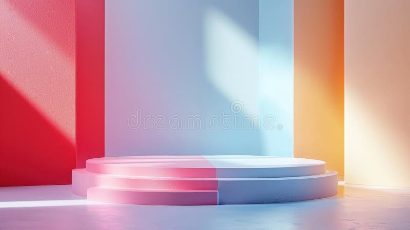 Dynamic Colorful Stage Design Artistic Photography for Creative Events ...