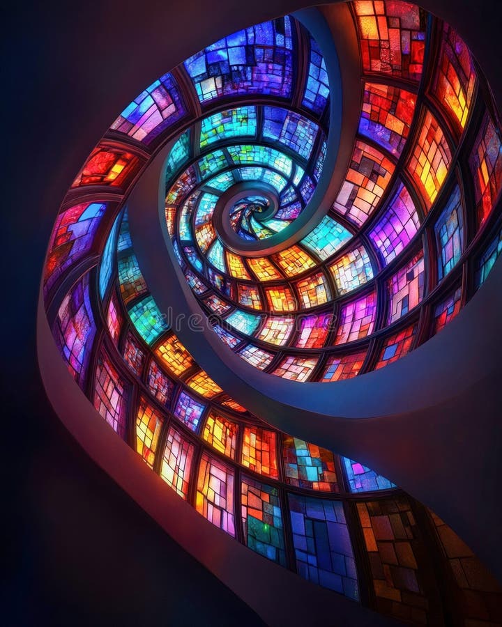 Vibrant Stained Glass Patterns with Abstract Light Reflections Stock ... Vibrant Stained Glass Patterns with Abstract Light Reflections Stock ...