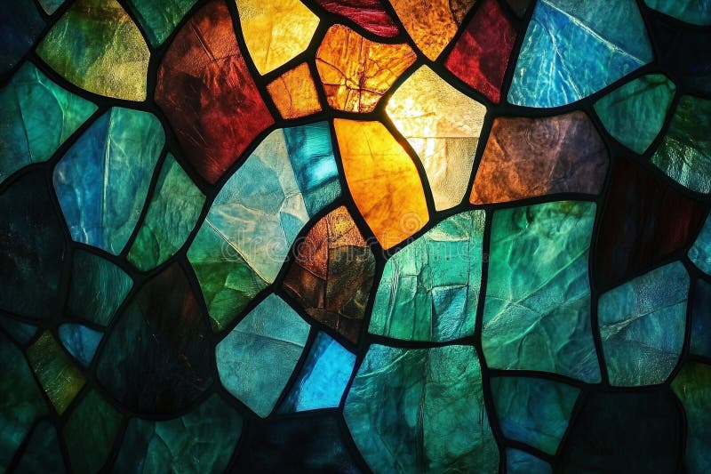 Vibrant Multi Colored Stained Glass Patterns Stock Illustrations – 237 ...