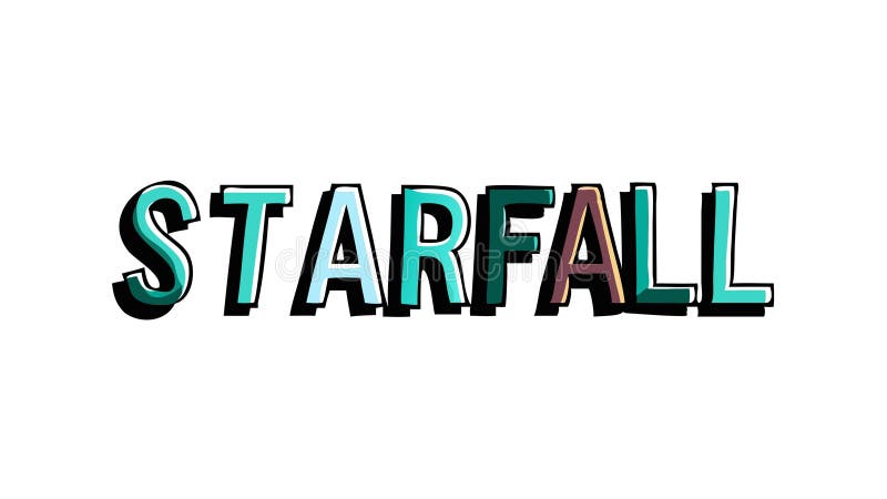 Vibrant STARFALL Text for Cosmic Themes, Vector Design Generative AI ...