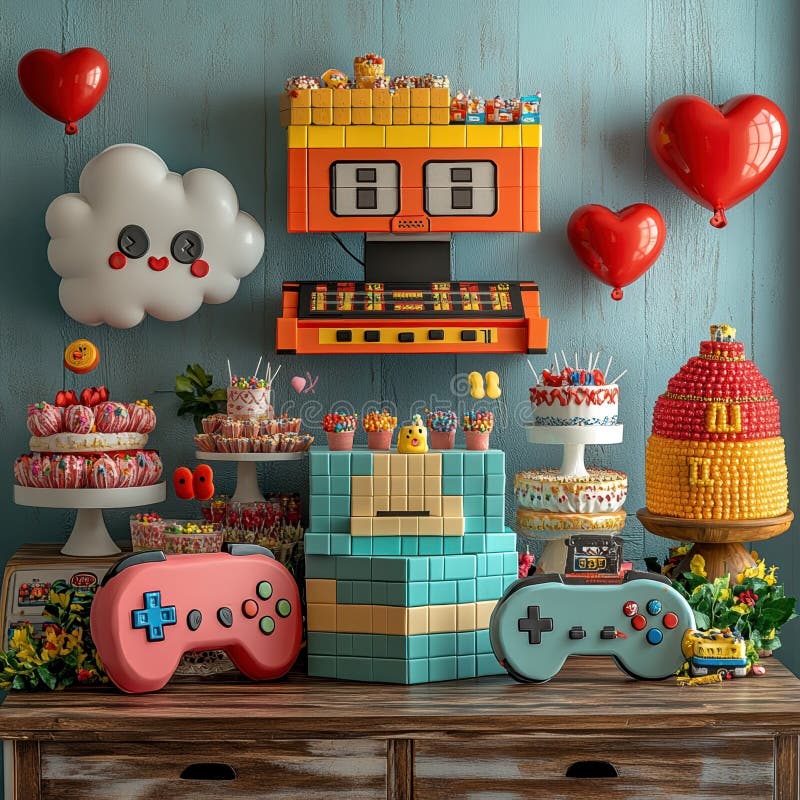 Video Game Themed Party Stock Photos - Free & Royalty-Free Stock Photos ...