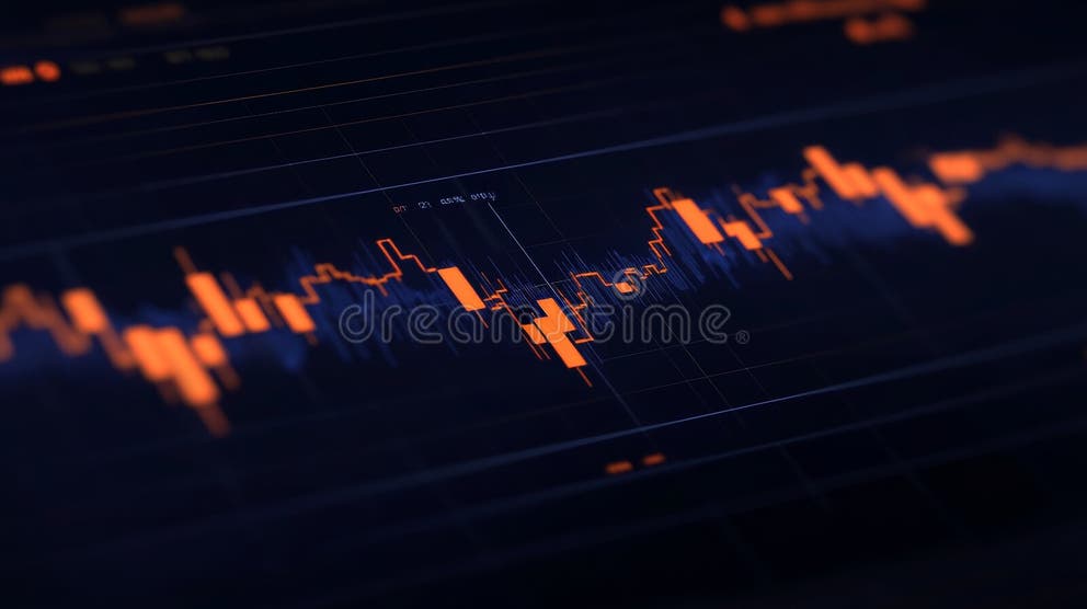 Vibrant Stock Market Data Visualization Trend Analysis and Fluctuation ...