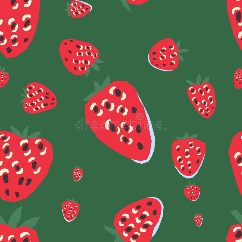 A Strawberry Seamless Pattern is Perfect for Creating Fresh and ...