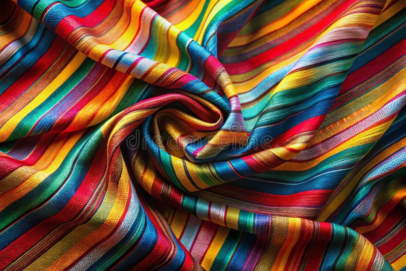 Vibrant Striped Textile Background an Aerial Perspective Unveiling a ...