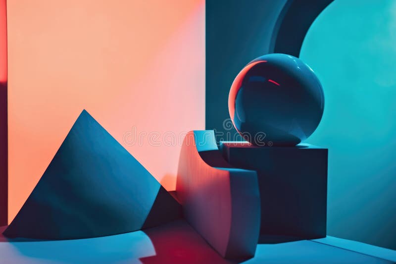 A Vibrant Studio Set Features a Room Illuminated by an Array of ...