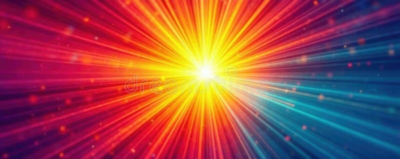 Vibrant Sunburst Radiating Outwards, Dynamic Color Gradients , Illusion ...