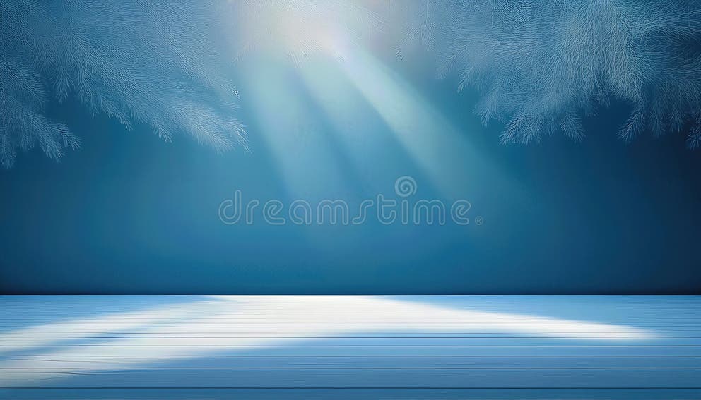Vibrant Sunlight Streaming Across a Striking Blue Abstract Background ...