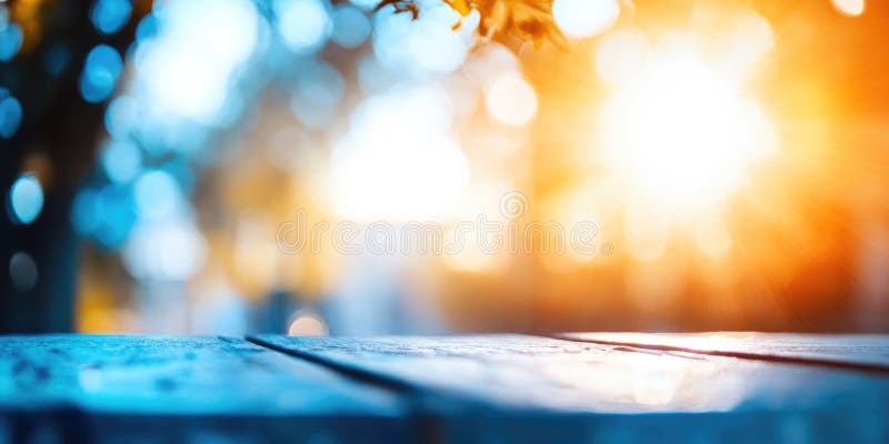 Vibrant Sunlit Background with Soft Focus on Nature and Warm Tones ...