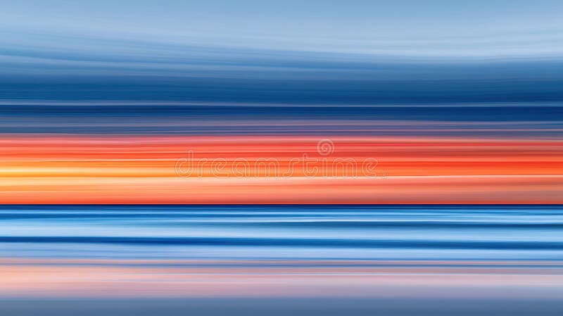 Vibrant Sunset Over Ocean Waves with a Surfboard Resting on the Shore ...