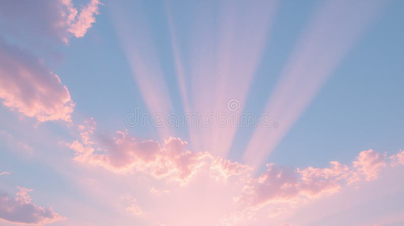 Vibrant Sunset Sky with Dynamic Light Trails Stock Image - Image of ...