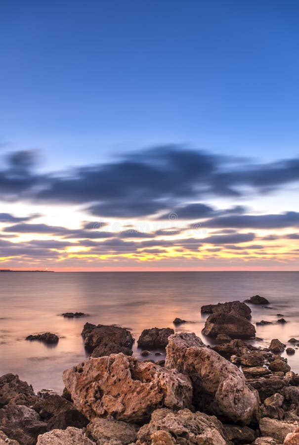 Vibrant sunset stock photo. Image of cloudscape, night - 36147238