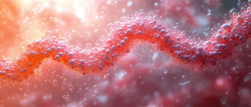 Colorful Abstract Depiction of Particles Swirling in Fluid Dynamics ...