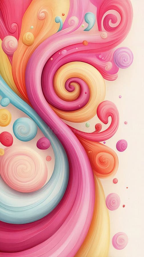 A Vibrant Swirl of Colorful Patterns, Evoking a Sense of Movement and ...