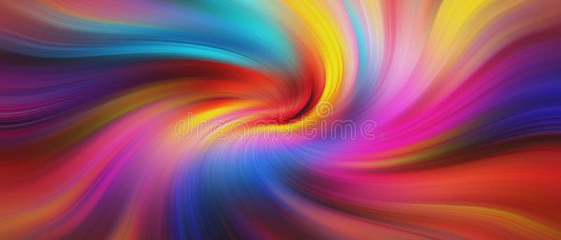 Vibrant Swirl of Colors an Abstract Digital Art Creation Stock Photo ...