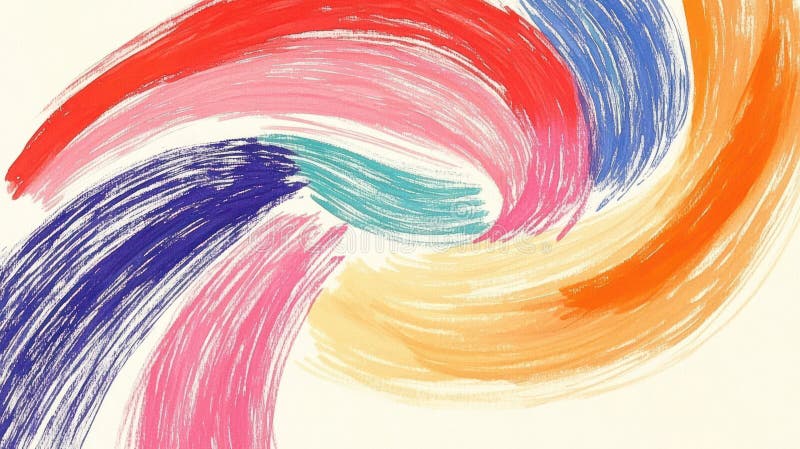 A Vibrant Swirl of Colors Creating an Abstract Design Stock ...