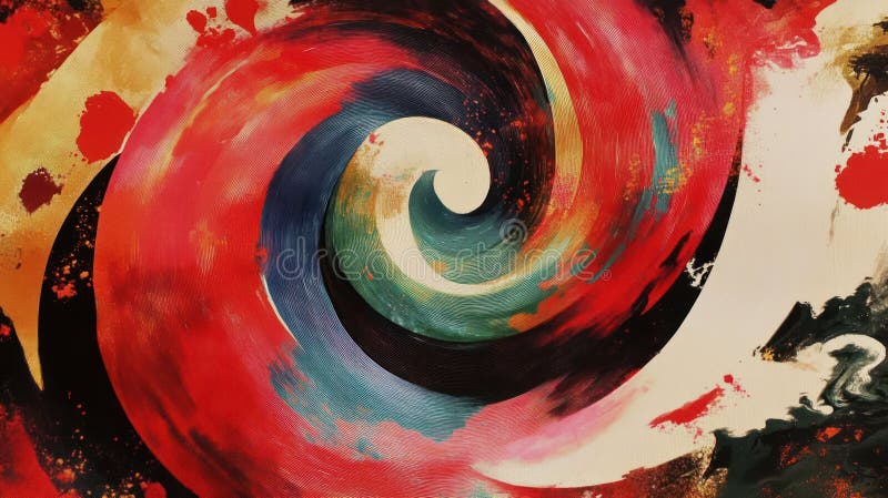 Vibrant Swirl of Colors in Abstract Paint Artwork for Creative ...