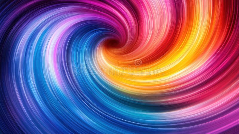 A Vibrant Swirl of Colors Dances Against a Dark Backdrop. Stock Image ...