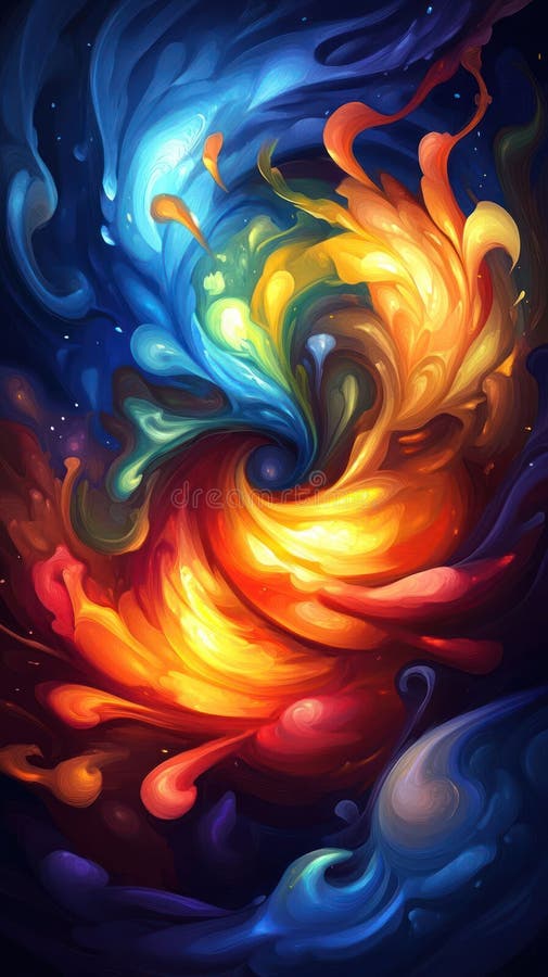 A Vibrant Swirl of Colors Representing Energy and Creativity in an ...