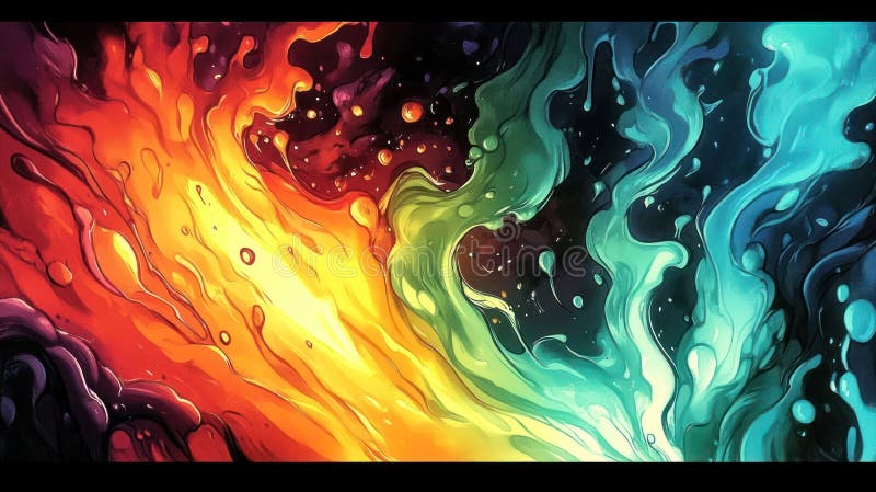 A Vibrant Swirl of Colors Representing Energy and Movement Stock ...