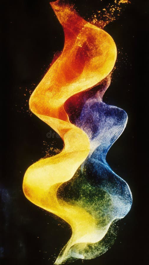 A Vibrant Swirl of Colors Resembling Flowing Liquid, Creating an ...