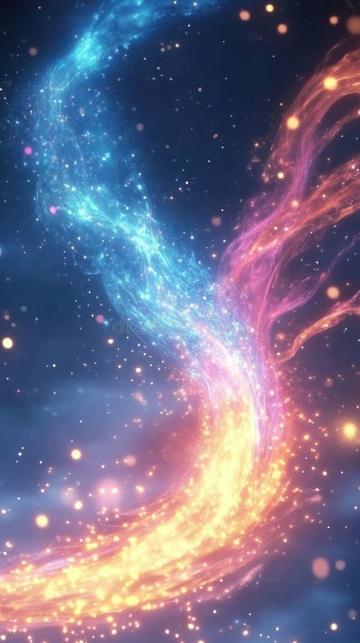 A Vibrant Swirl of Cosmic Colors, Representing Energy and Creativity in ...