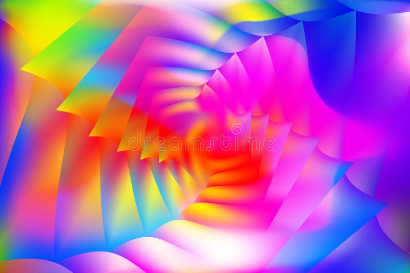 Vibrant Swirl Gradient Background. Abstract Color Wave EPS Vector Stock ...