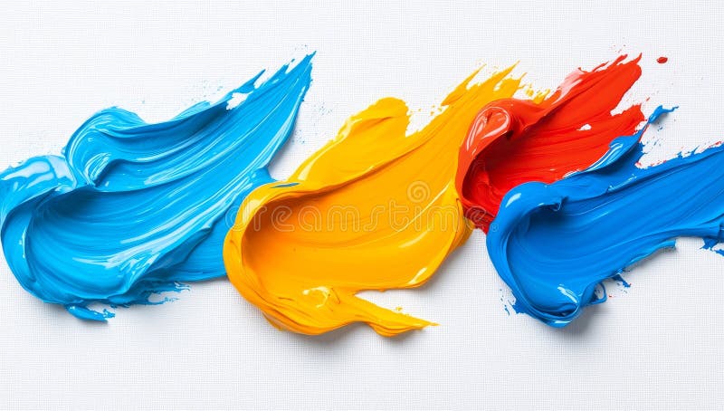 Vibrant Swirl of Colors in Abstract Paint Artwork for Creative Backgrounds and Designs Stock ...