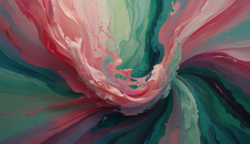 Vibrant Swirling Abstract Art Stock Illustration - Illustration of ...