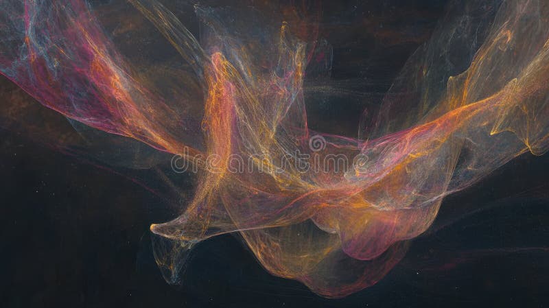 A Vibrant, Swirling Burst of Rainbow-colored Light Energy is Depicted ...