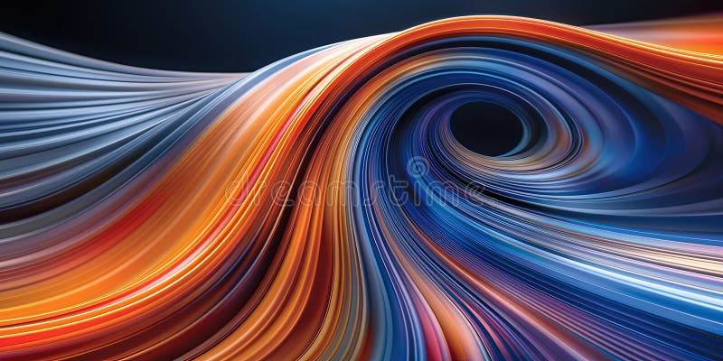 Vibrant Swirling Colors Creating a Mesmerizing Wave Pattern that ...